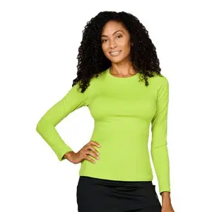 SOFIBELLA Uv Colors Long Sleeve Tennis Shirt - Teddy