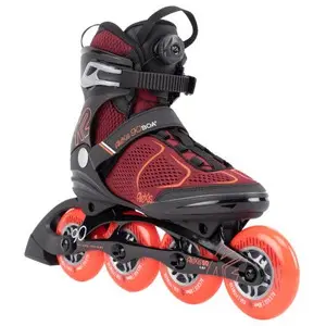 K2 Inline Skates With Boa Fit System - Burgundy/orange