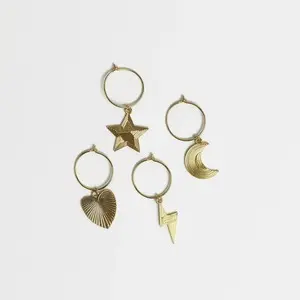 HOUSE OF REVELRY Lucky Charms Set Of Four - Gold Plated