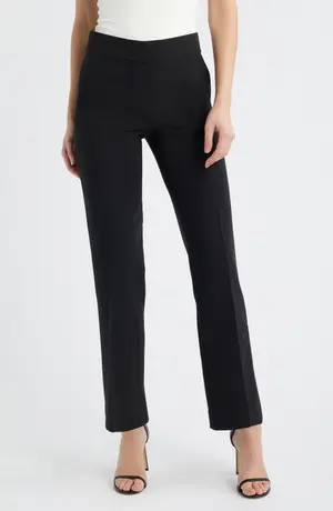 Anne Klein Grace High-waist Pull-on Pants - Anne Black