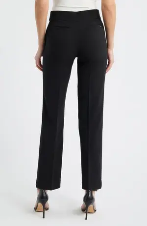 Anne Klein Grace High-waist Pull-on Pants - Anne Black