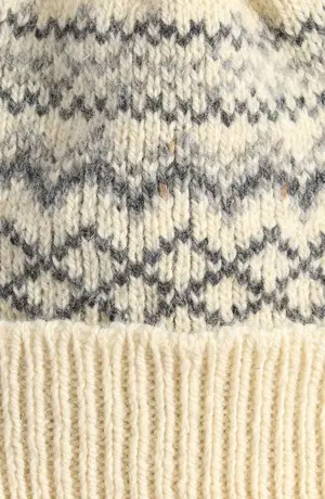 Thom Browne Fair Isle Float Jacquard Wool & Mohair Beanie