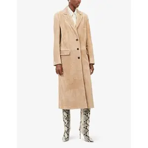 ARMA Alissa Notch-lapels Suede Coat
