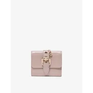 Maje Miss M Small Patent-leather Wallet - Mastic Beige