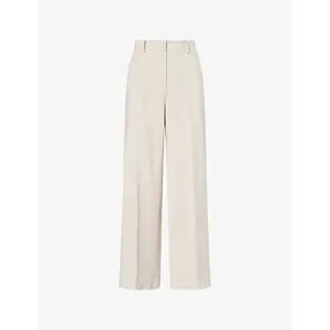 Max Mara Corone Wide-leg Woven Trousers - Sand