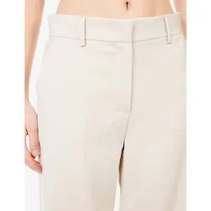 Max Mara Corone Wide-leg Woven Trousers - Sand