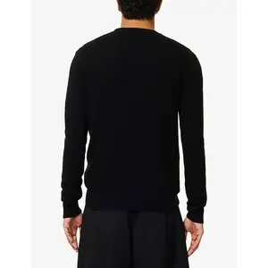 Play Comme Des Garcon Heart Crewneck Wool Cardigan