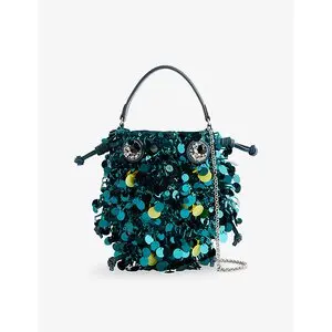 ANYA HINDMARCH Beetle Sequin Cross Body Bag