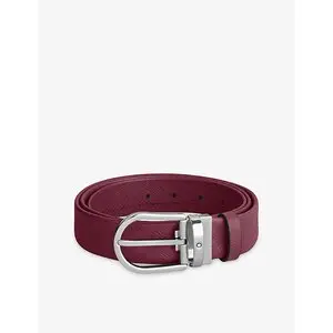 Montblanc Horseshoe Buckle Leather Belt - Multi-coloured