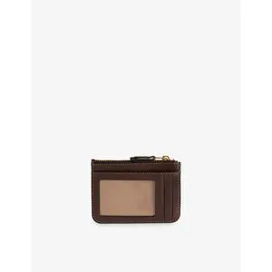 COACH® Logo-print Mini Leather Card Holder