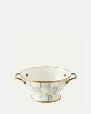 MACKENZIE-CHILDS Sterling Check Enamel Simply Anything Bowl - One-color