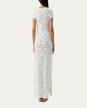 Melissa Odabash Briony Laser-cut Maxi Dress