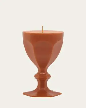 THE MARTHA, BY BACCARAT Harcourt Goblet Candle, Orange Orange