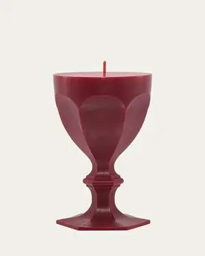 THE MARTHA, BY BACCARAT Harcourt Goblet Candle, Red Red