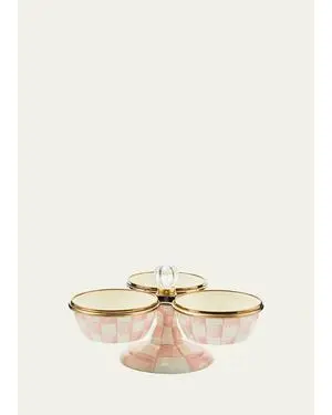 MACKENZIE-CHILDS Rosy Check Triplicity - Noclr