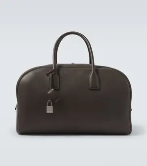 Saint Laurent Small Leather Duffle Bag - Brown