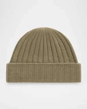 TOTEME Wide-ribbed Cashmere Beanie - Hazel