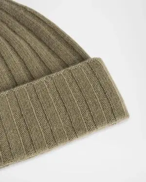 TOTEME Wide-ribbed Cashmere Beanie - Hazel