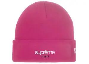 Supreme Classic Logo Beanie - Pink