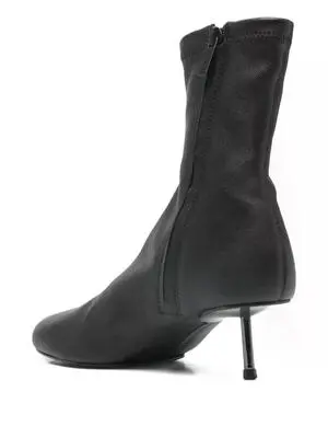 ST. AGNI Leather Heel Boots