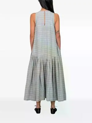 STORY MFG. Echo Checked Maxi Dress