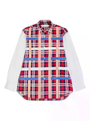 Comme Des Garçons Plaid-pattern Shirt - Red