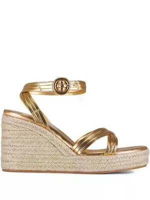Gianvito Rossi Gold Tone Espadrilles