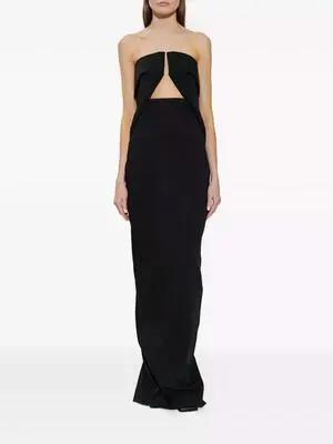 Rick Owens Cut-out Strapless Maxi Dress