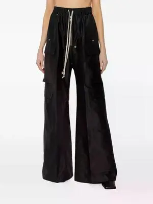 Rick Owens Drawstring Wide Leg Trousers - Black