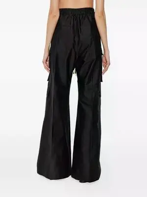 Rick Owens Drawstring Wide Leg Trousers - Black