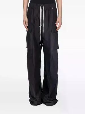 Rick Owens Drawstring Wide Leg Trousers - Black