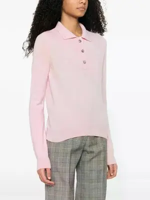 A.M.G. Buttoned Polo Top