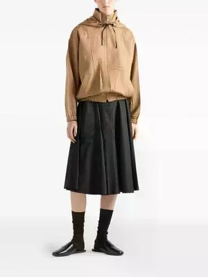Prada Pleated Midi Skirt