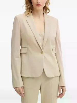 BOSS Textured Single-breasted Blazer