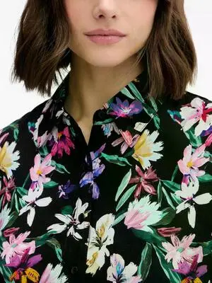 Desigual Floral Belted Midi Dress
