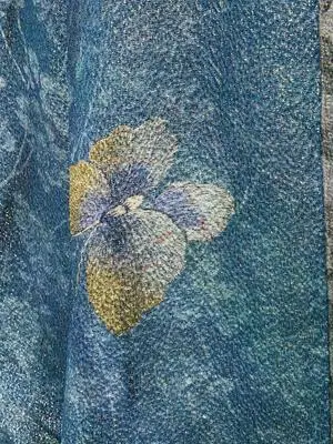 PIERRE-LOUIS MASCIA Floral Print Open Jacket - Blue