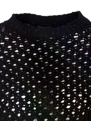 Fabiana Filippi Sequin-detail Crew-neck Sweater - Blue