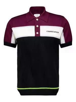Casablanca Merino Wool Polo Shirt - Black