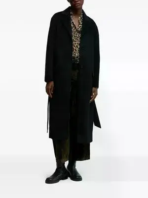 Aspesi Belted Wool Coat - Black