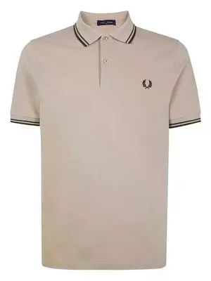 Fred Perry Laurel-wreath Tipped Polo Shirt - Neutrals