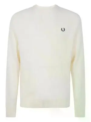 Fred Perry Logo-embroidered Crew-neck Sweater