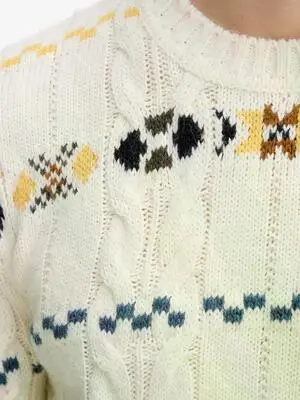 BENETTON Cable-knit Pattern Sweater