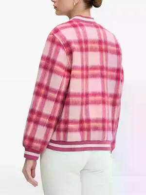 BENETTON Checked Zip Jacket - Pink