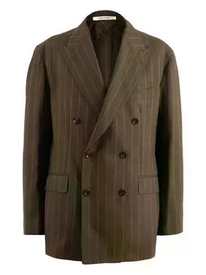 Tagliatore Double-breasted Striped-pattern Jacket