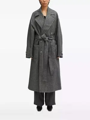 Fiorucci Belted Herringbone Coat
