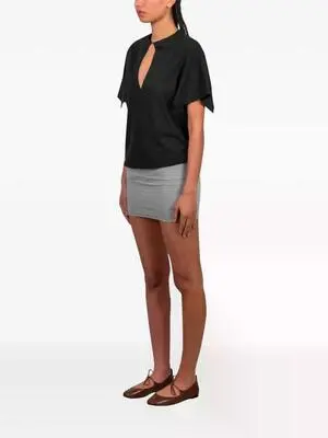 Gimaguas Alina V-neck T-shirt - Black