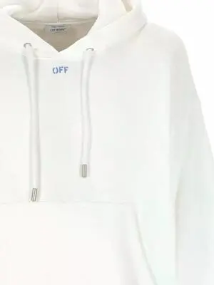 Off-White Hooded Sweatshirt With Graphic Print