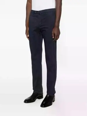 Kiton Belt Loops Trousers - Blue