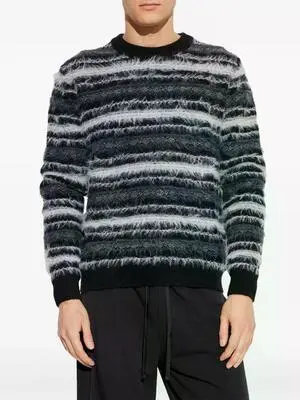 SAMSOE SAMSOE Safinnley Striped Crew-neck Sweater