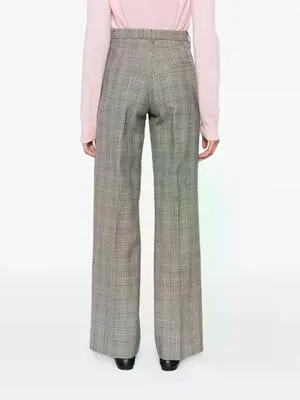 A.M.G. Checked Pleated Trousers